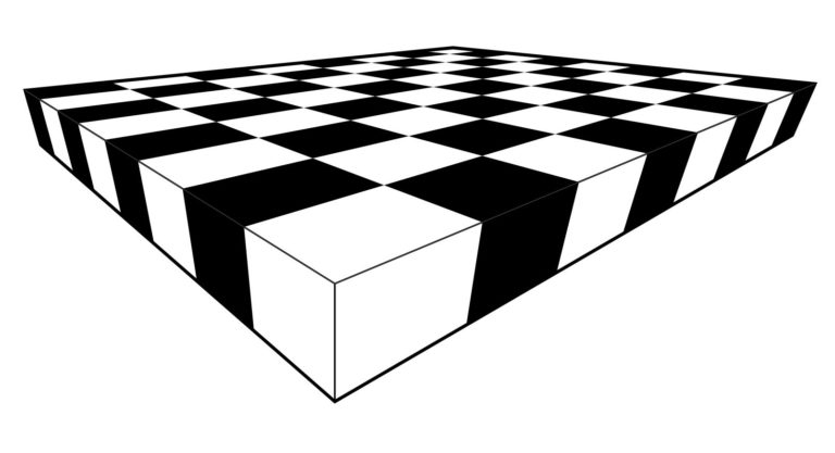 Draw a chessboard in perspective view, using straightedge only | Joel ...